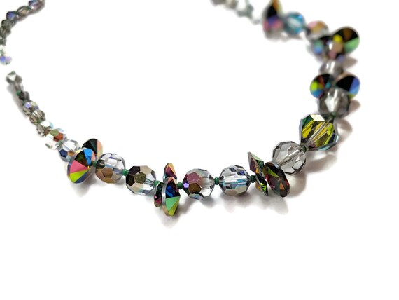 Vendome Crystal Aurora Borealis Watermelon Rivoli Bea… - Gem