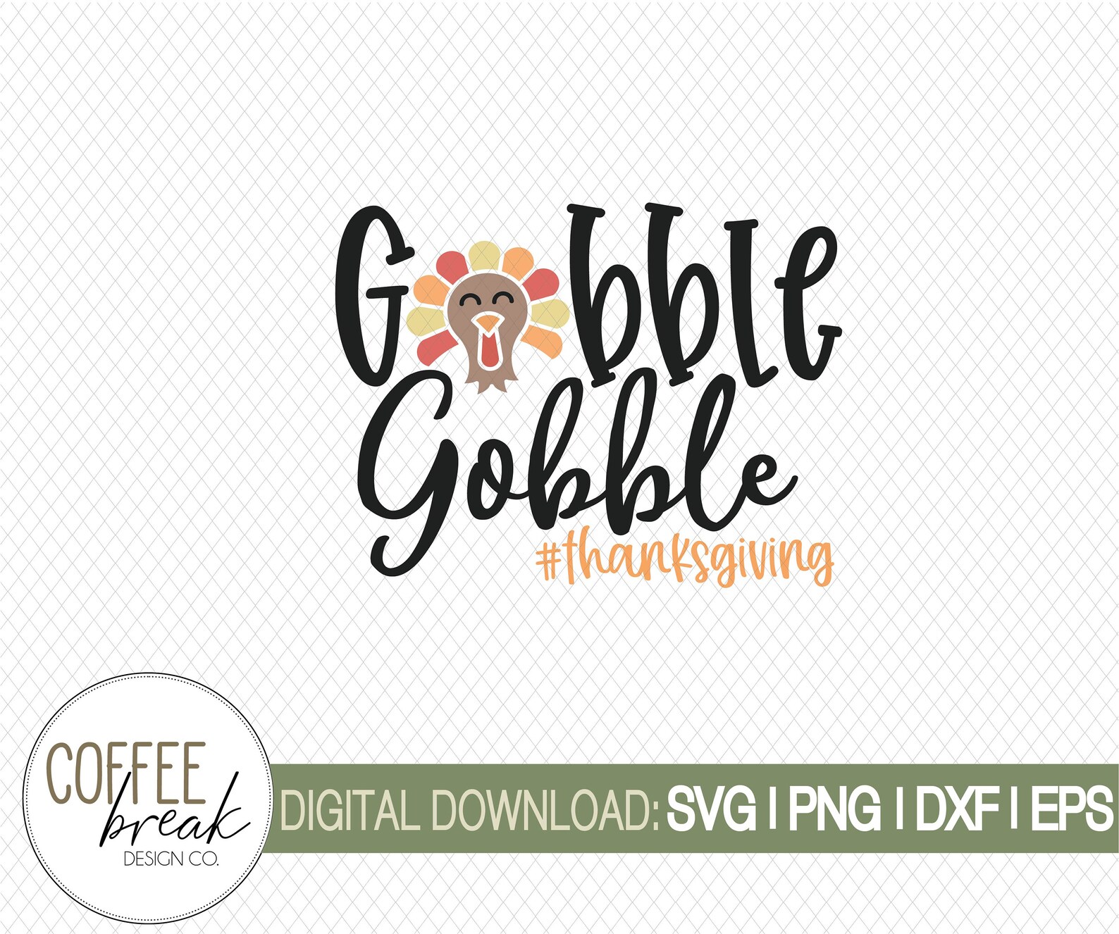 Gobble Gobble SVG Thanksgiving Svg Turkey Svg Girl - Etsy