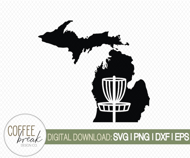 Michigan SVG Disc Golf Decal Frisbee Golf Tshirt Design - Etsy