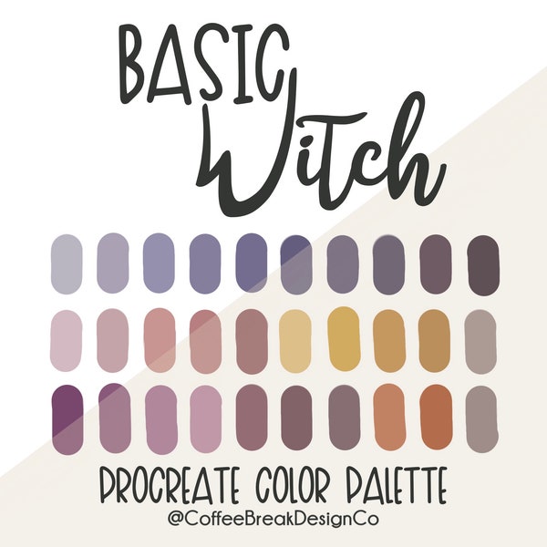 Witchy Color Palette - Etsy