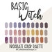 Procreate Color Palette, Basic Witch - Witchy Inspired Color Swatches ...