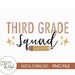 Third Grade Squad PNG, 3rd Grade Png, Back to School Sublimation Design ...