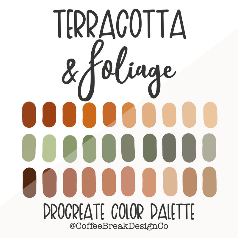Terracotta Color Palette - Etsy