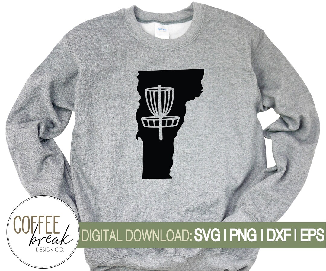 Vermont SVG Vermont Disc Golf Svg Disc Golf Decal Vermont Shirt Disc ...