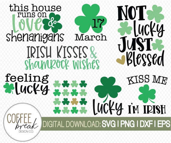 St Patricks Day sign SVG bundle St Patricks sign stencil | Etsy