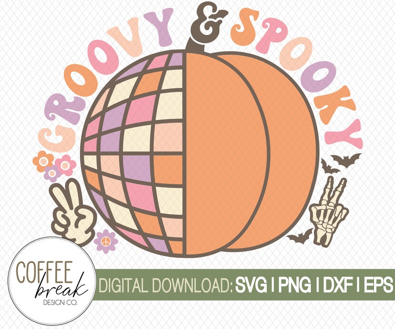 Groovy and Spooky SVG Groovy Halloween Png Groovy - Etsy