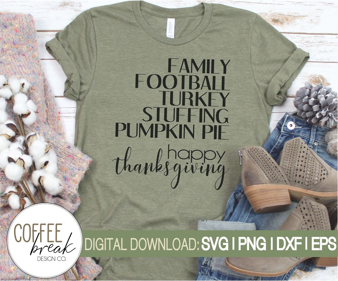 Thanksgiving SVG Thanksgiving Shirt Design Thankful Svg - Etsy