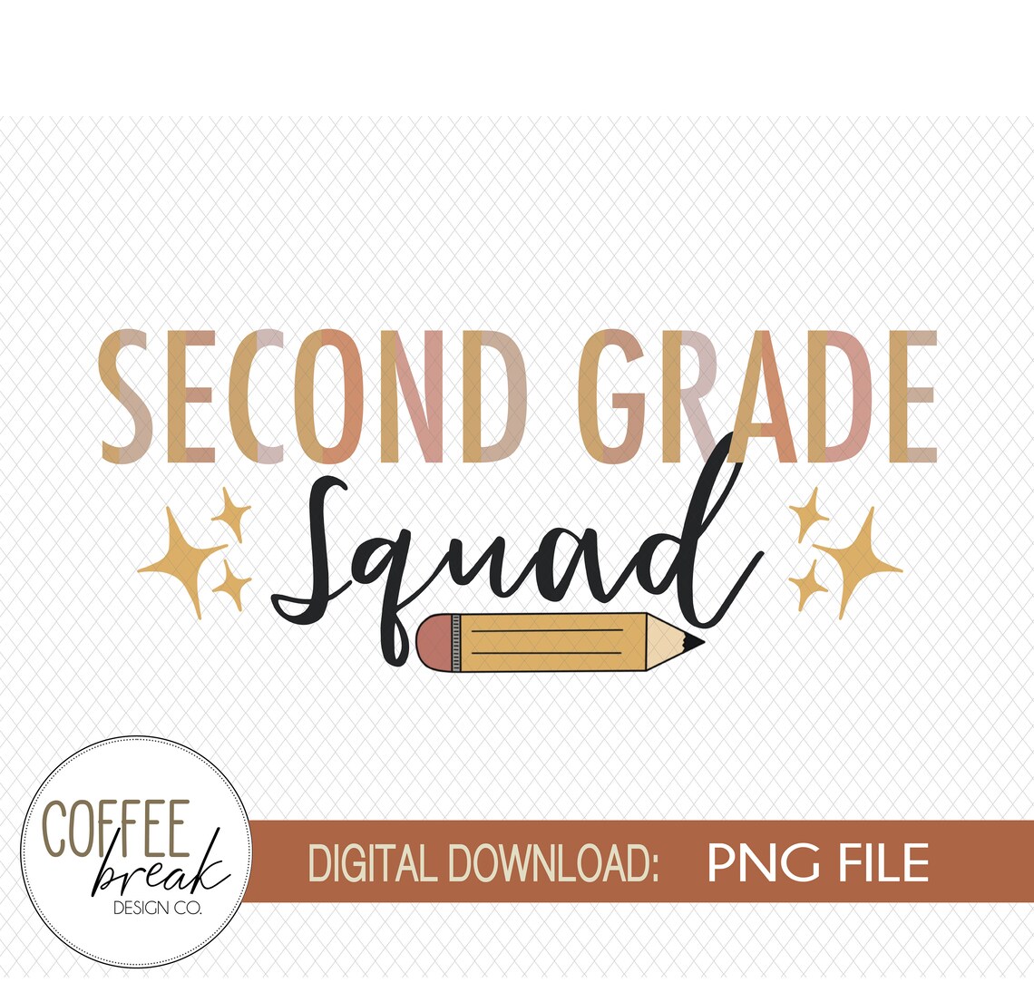 Second Grade Squad PNG 2nd Grade Png Back to School - Etsy