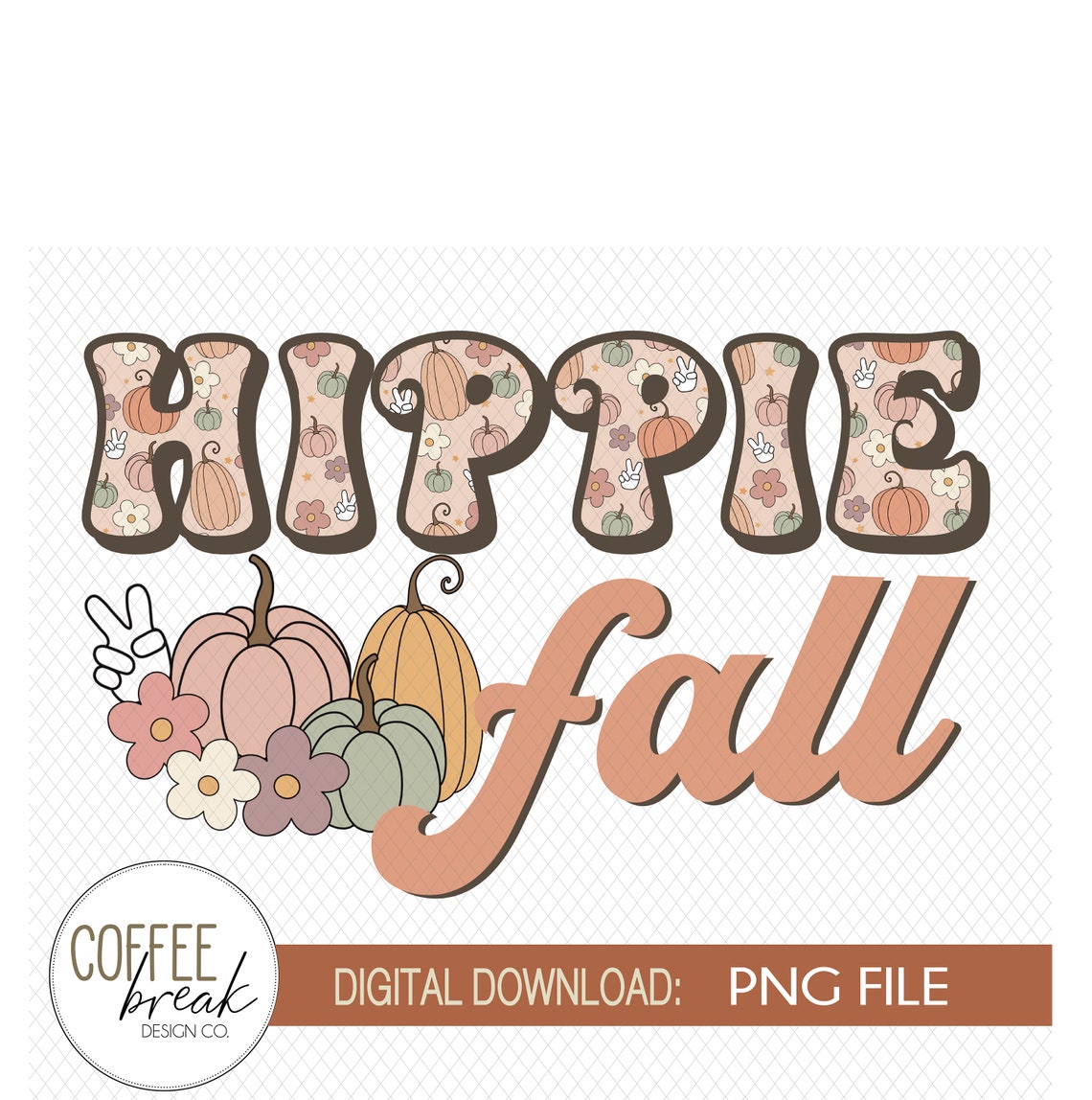 Hippie Fall PNG Retro Fall PNG Cozy Season Png Fall - Etsy