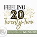 Feeling 20 Twenty-two SVG, Feeling 2022 Svg, New Years SVG, New Years ...