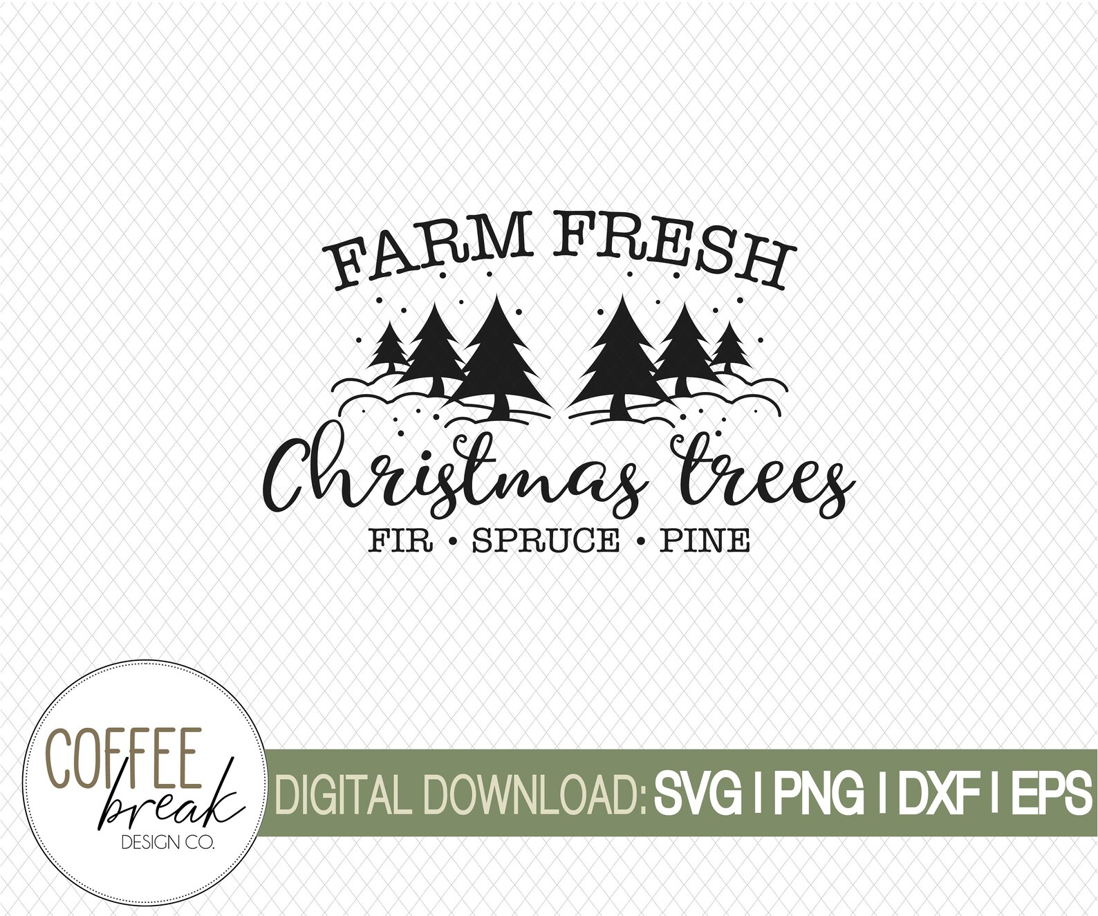 Christmas Tree Farm SVG Christmas Sign Stencil Christmas - Etsy