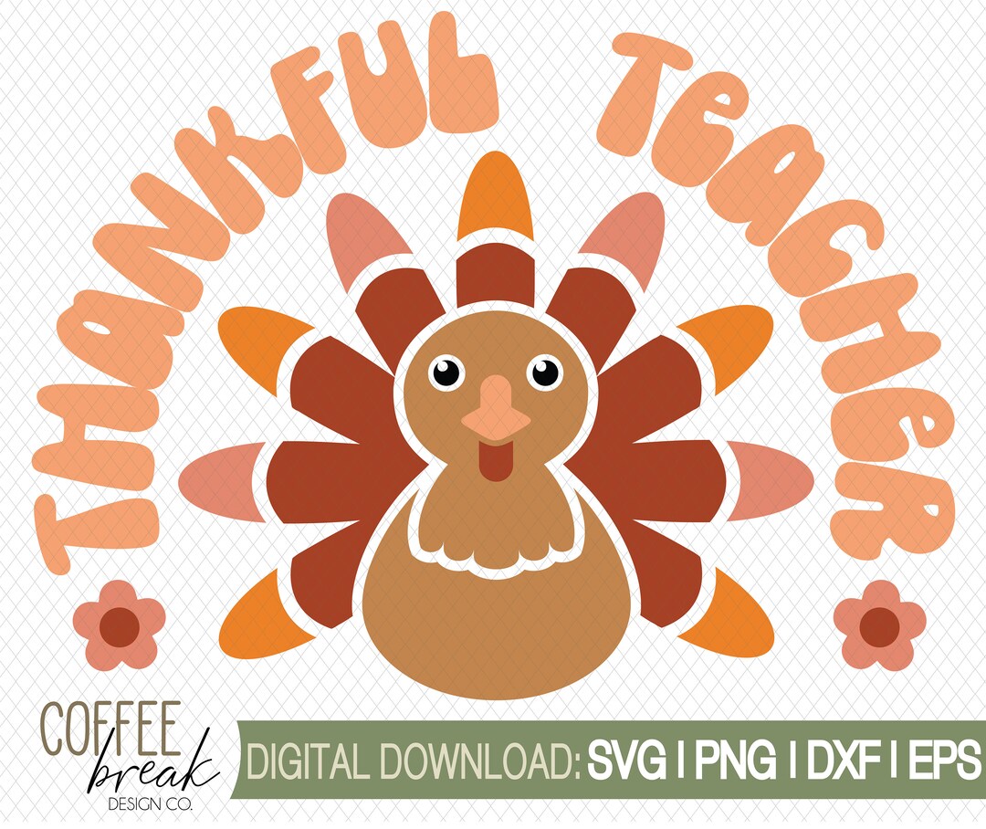 Fall Teacher Svg Thankful Teacher Svg Teacher Thanksgiving - Etsy