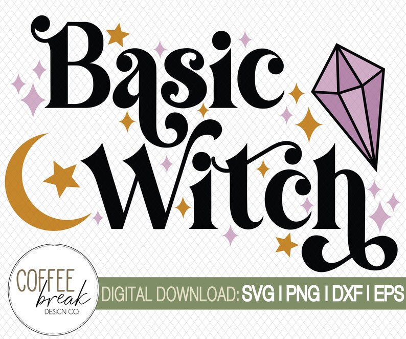 Basic Witch SVG Witchy Svg Witch Svg Retro Halloween Svg - Etsy