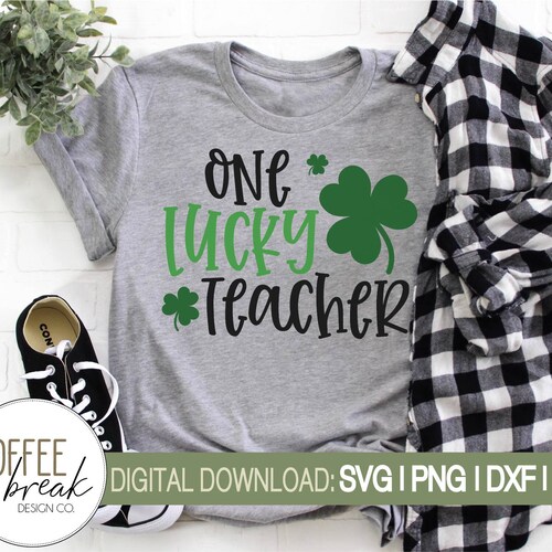 One Lucky Teacher Svg St Patricks Day SVG Teacher St - Etsy