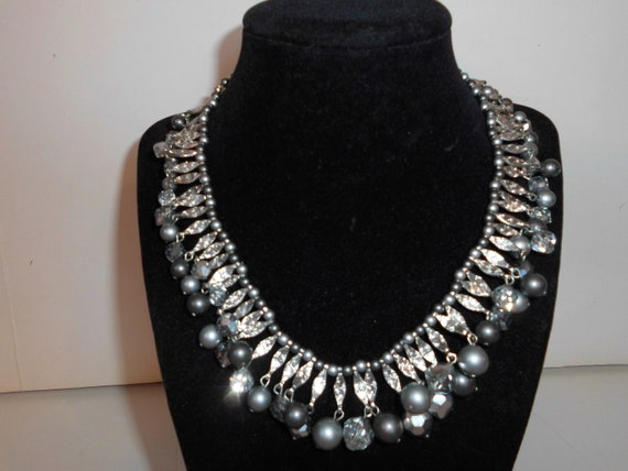 Antique 1950's Rare Necklace Embellished with Austria… - Gem