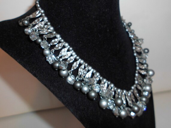 Antique 1950's Rare Necklace Embellished with Austria… - Gem