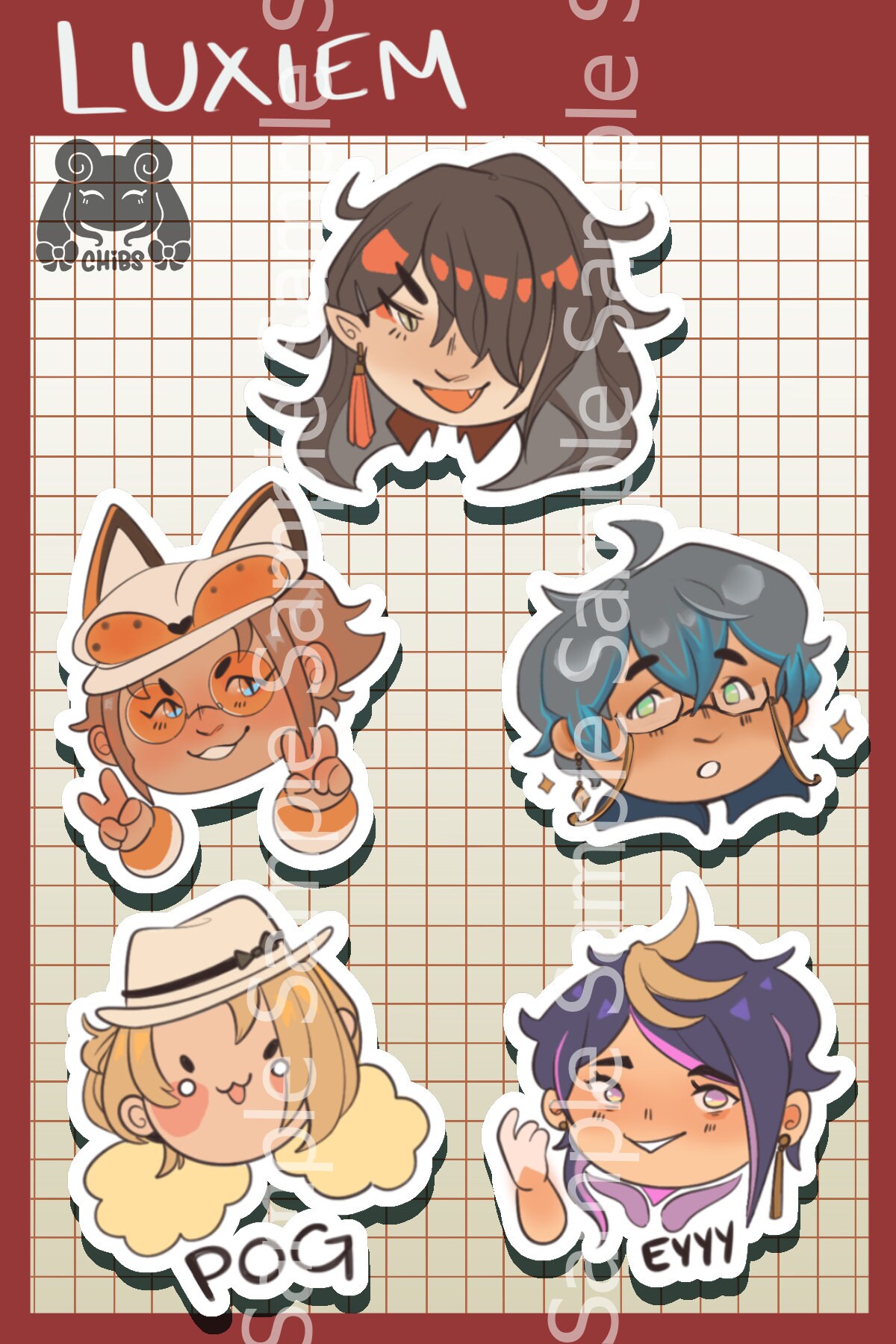 Nijisanji Sticker Sheets - Etsy