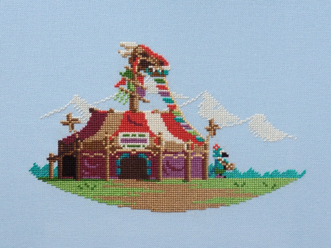 Hyrule Stables Legend of Zelda Modern Cross Stitch Pattern/pdf Instant ...