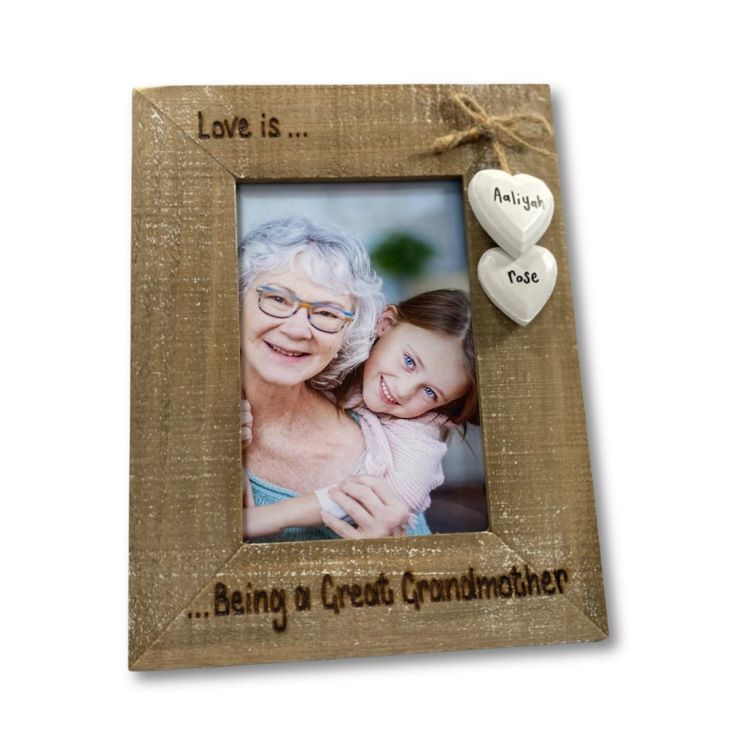 Great Grandmother Personalised Photo Frame Grandma Nan Nanny Wooden ...