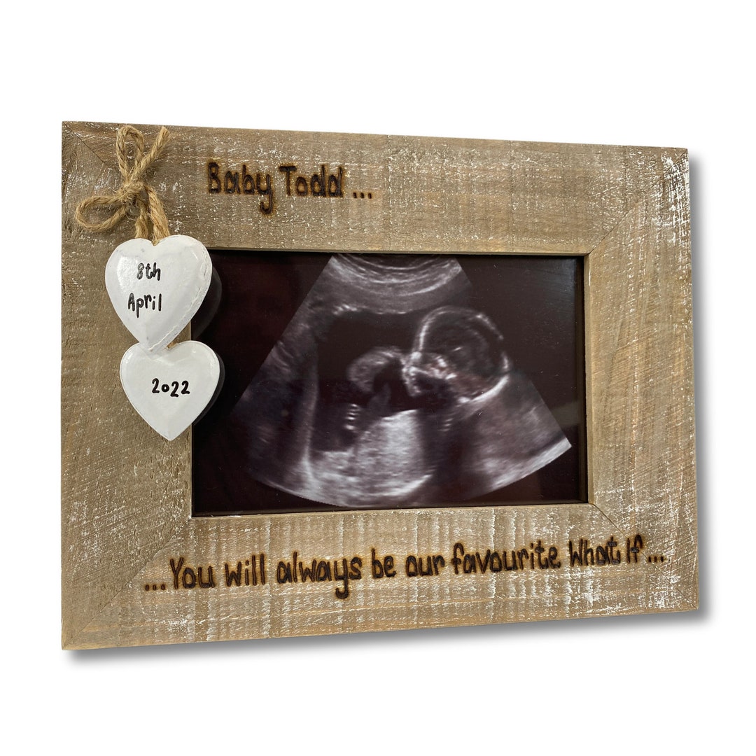 Miscarriage Scan Photo Frame Baby Loss Stillbirth | Personalised ...