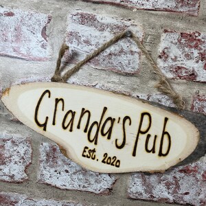 Dad Grandad Signs Shed Workshop Personalised Wooden Plaque | Daddy ...