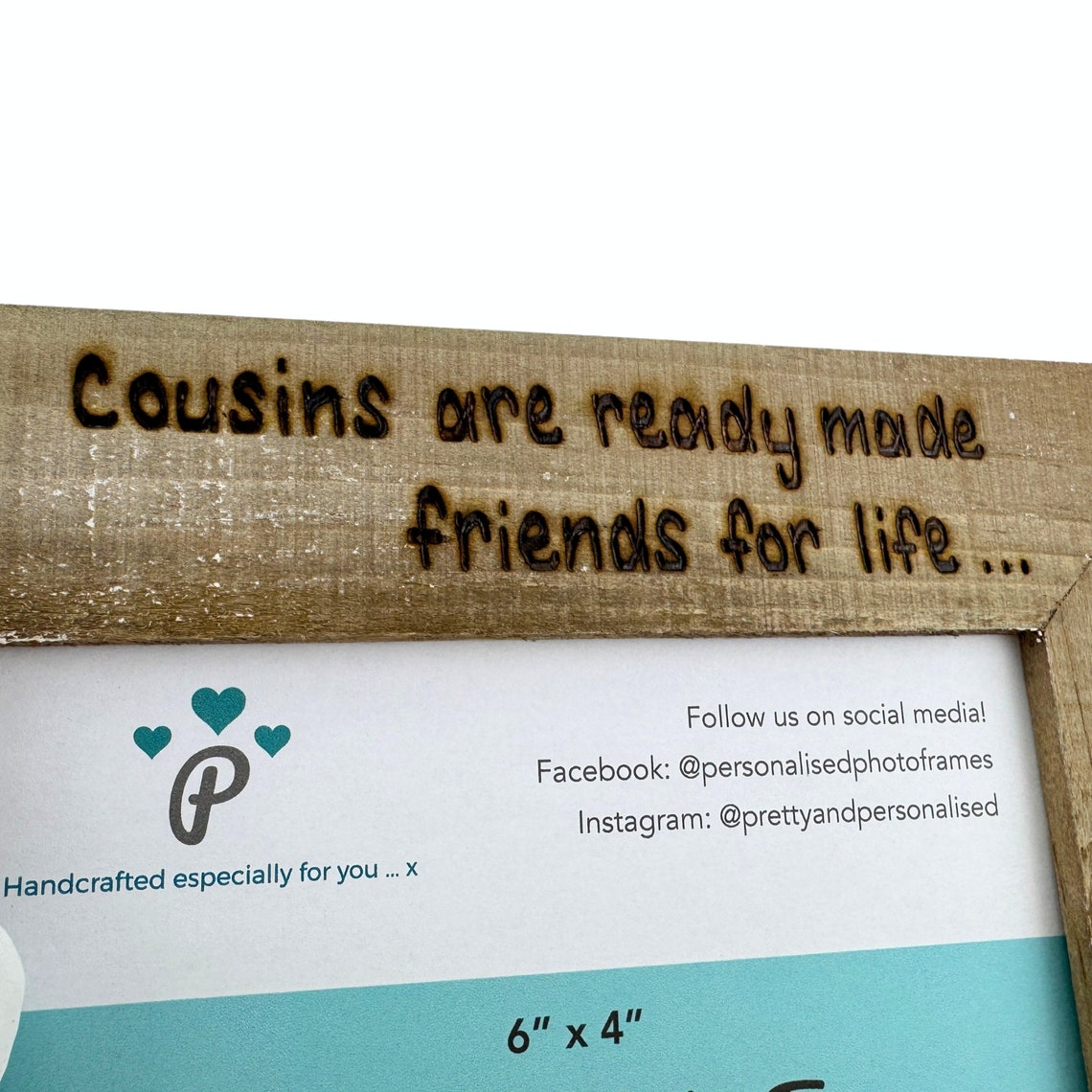 Cousins Photo Frame Personalised | Cousins Are Ready Made Friends for ...