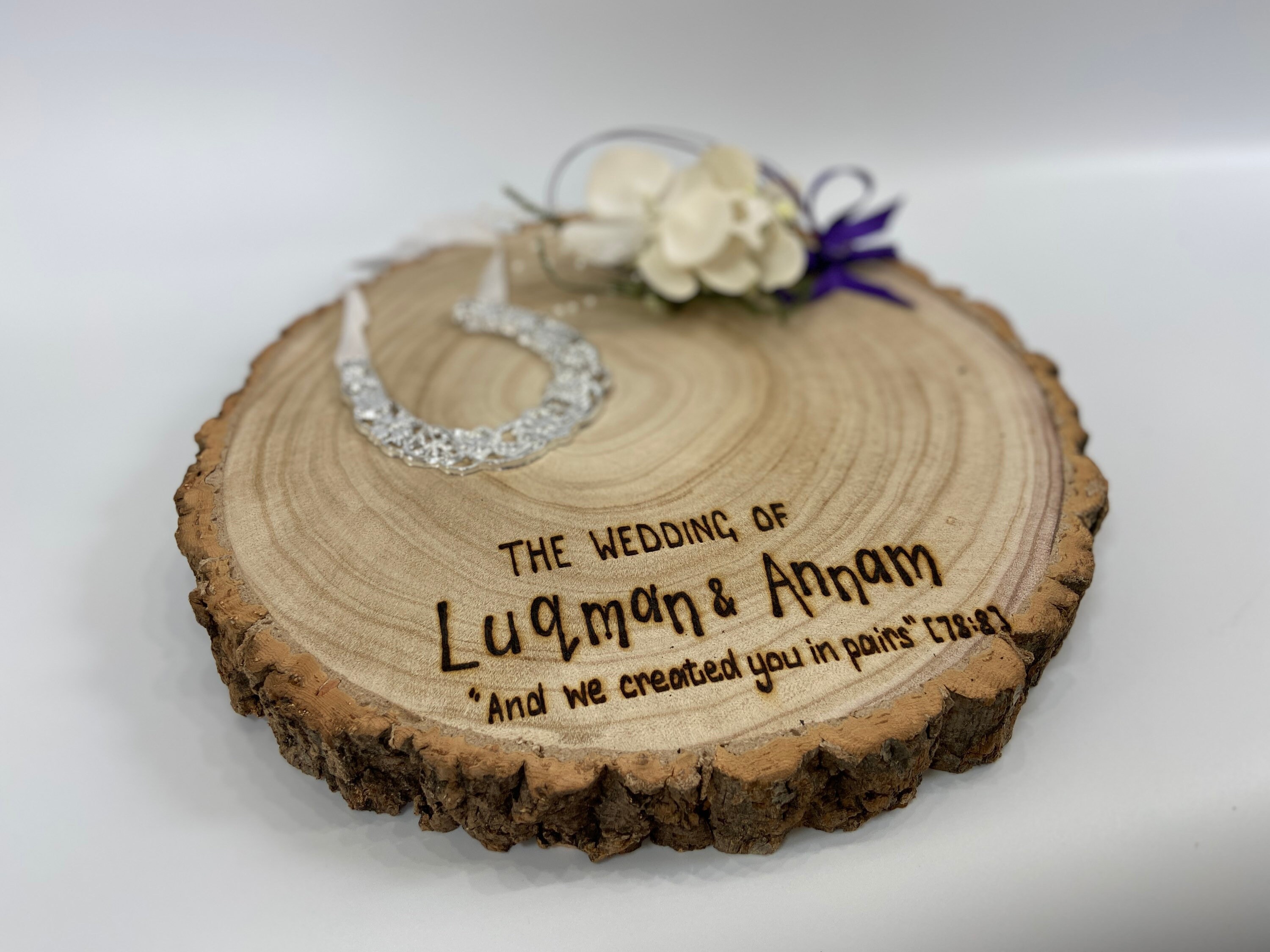 Nikkah Wedding Engagement Ring Plate Personalised Large | Etsy