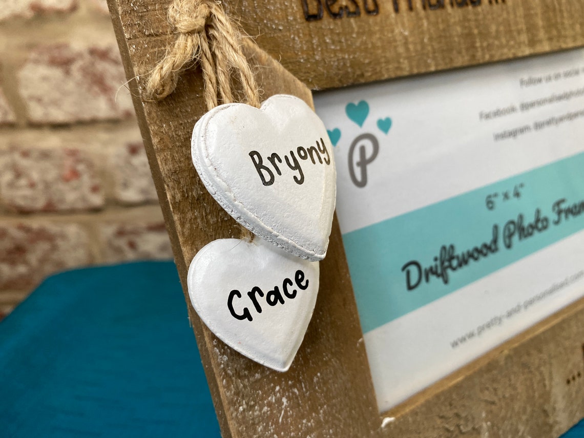 Best Friends Forever Personalised Photo Frame 6x4 Driftwood | Etsy