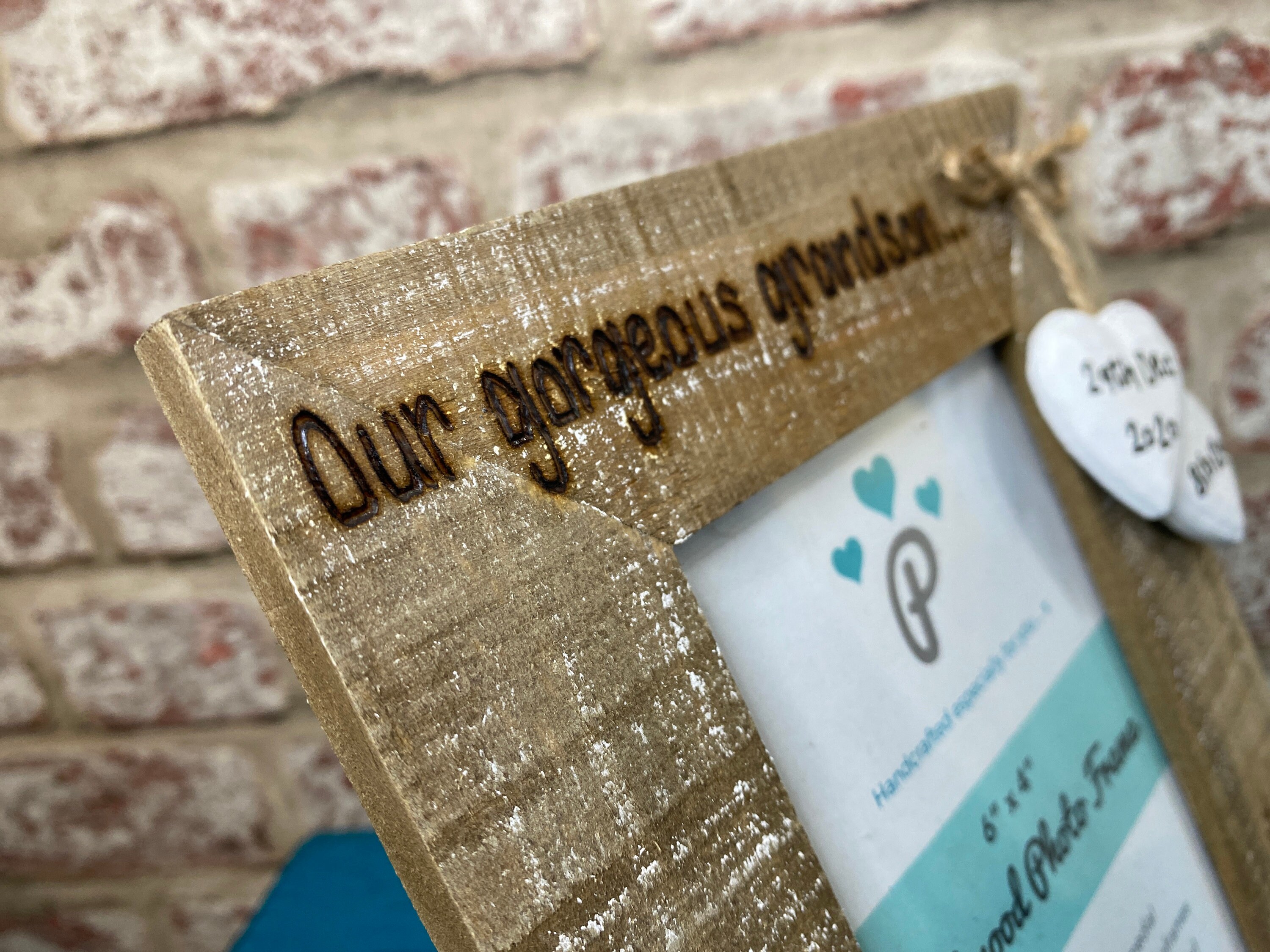 New Grandson / Granddaughter Personalised Photo Frame | Etsy UK