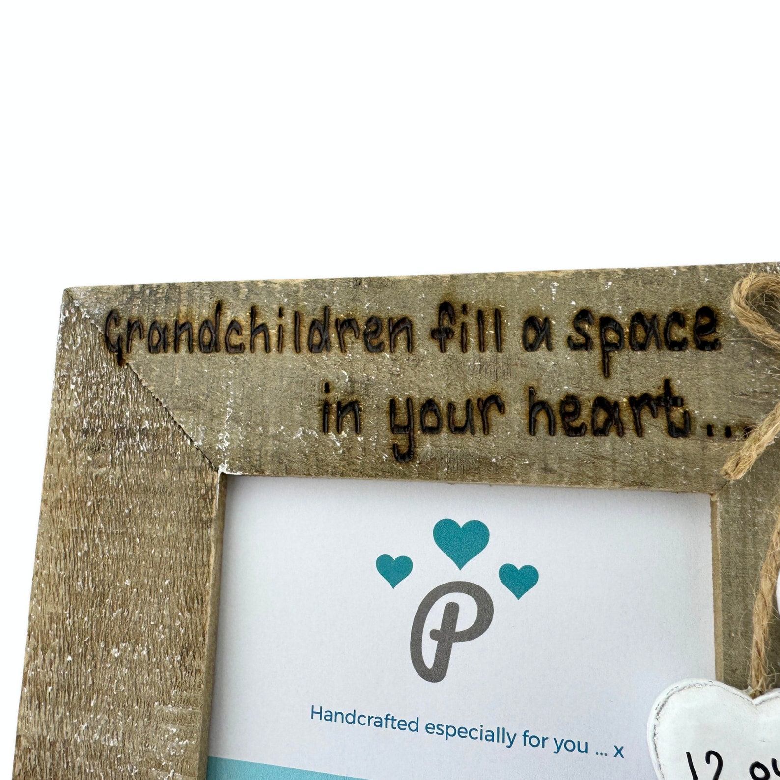 Grandparent Photo Frame Personalised | Driftwood | Grandchildren Fill a ...