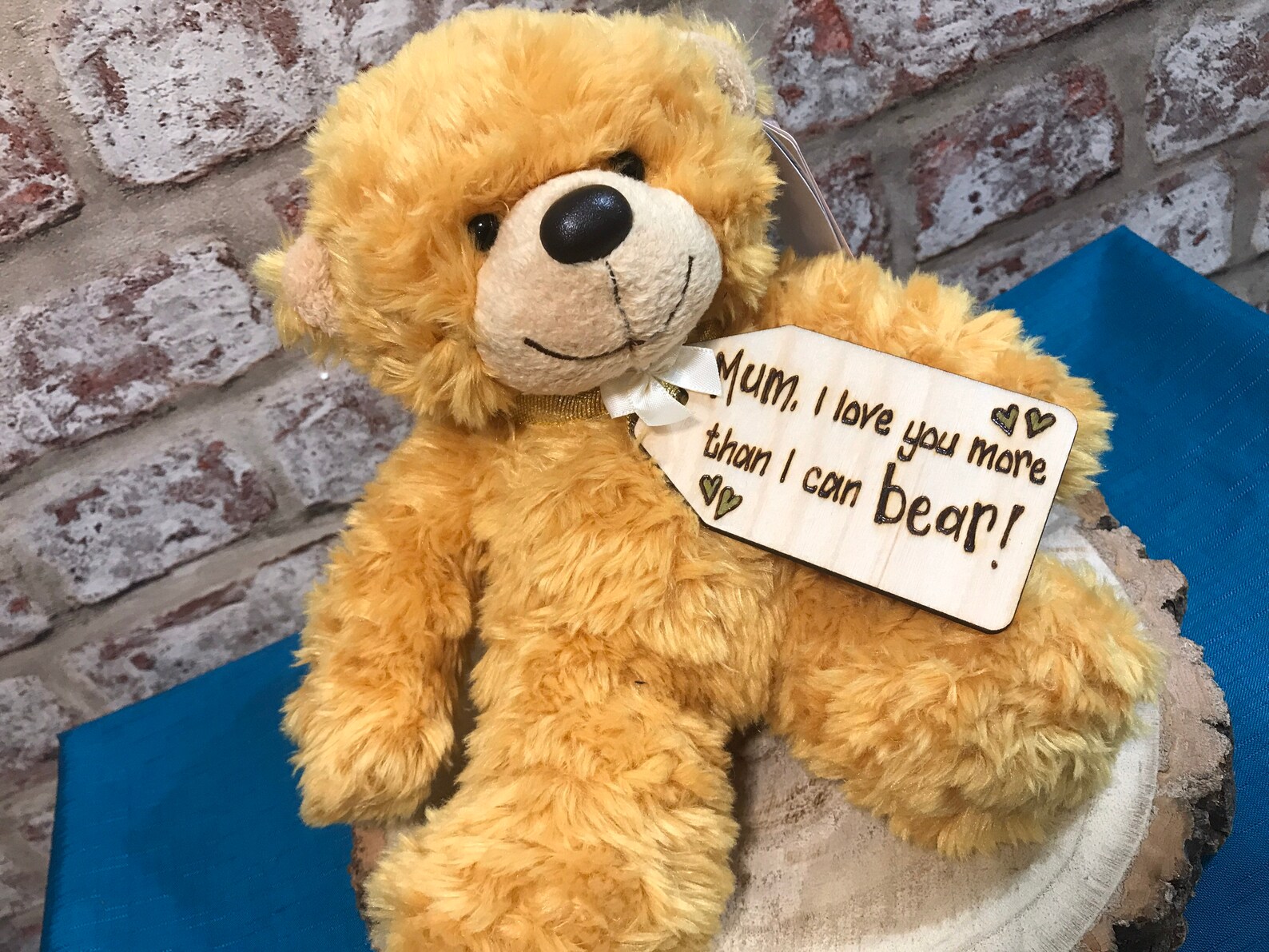Happy Birthday Personalised Teddy Bear Soft Toy Love You | Etsy