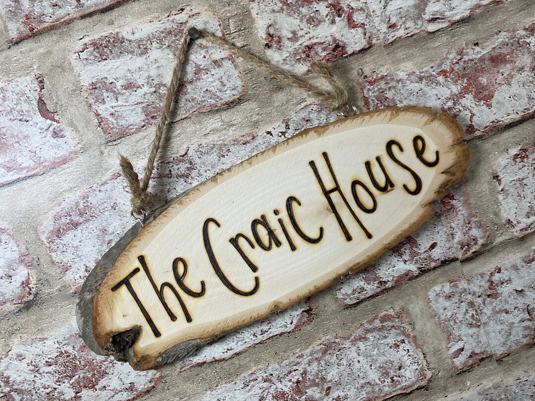 Room Sign Plaque Personalised Wooden Hanging Door Sign / Plaque Custom ...