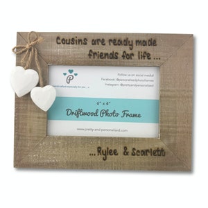 Cousins Photo Frame Personalised | Cousins Are Ready Made Friends for ...