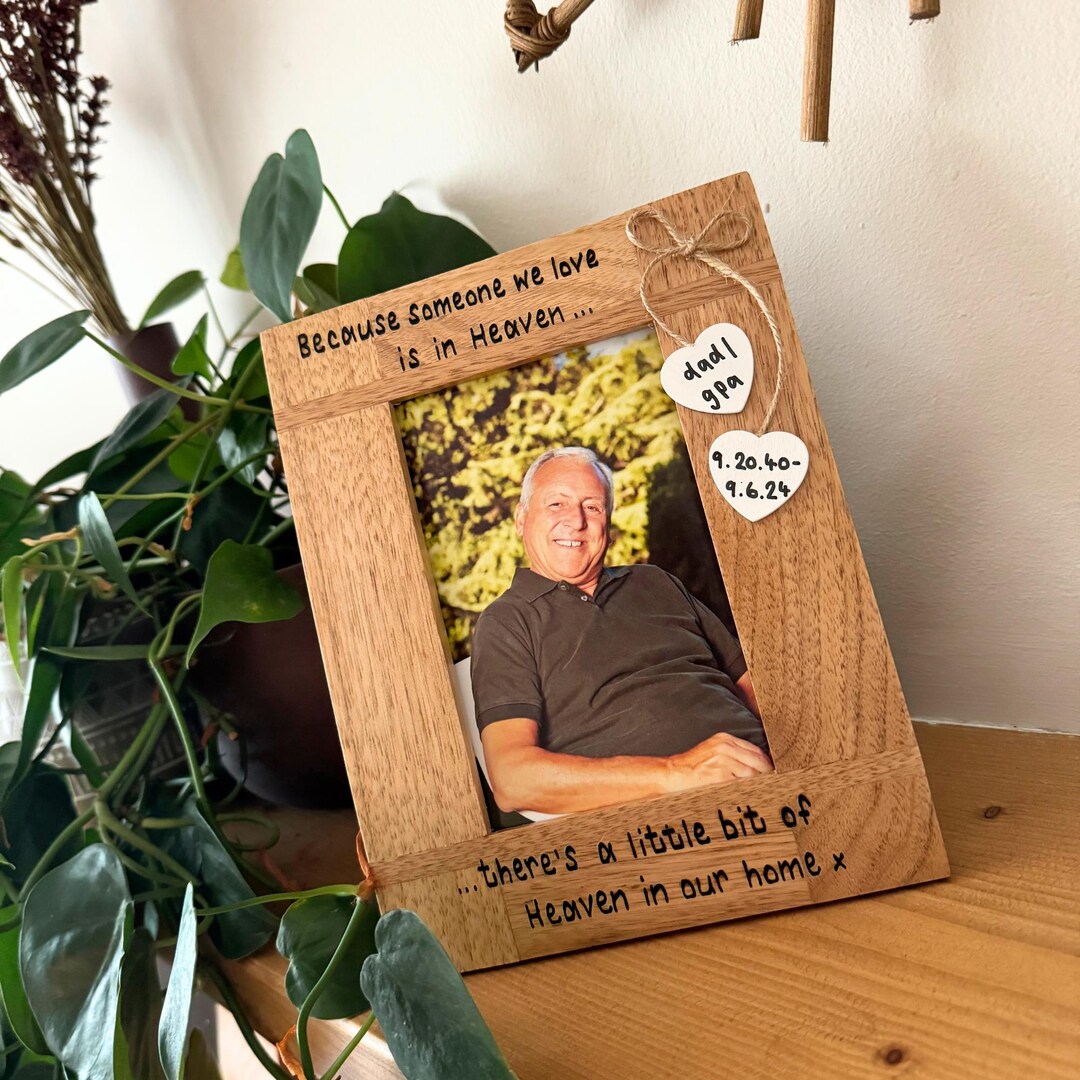 Memorial Picture Frame, in Memory, Heaven in Our House, Loss, Grief ...