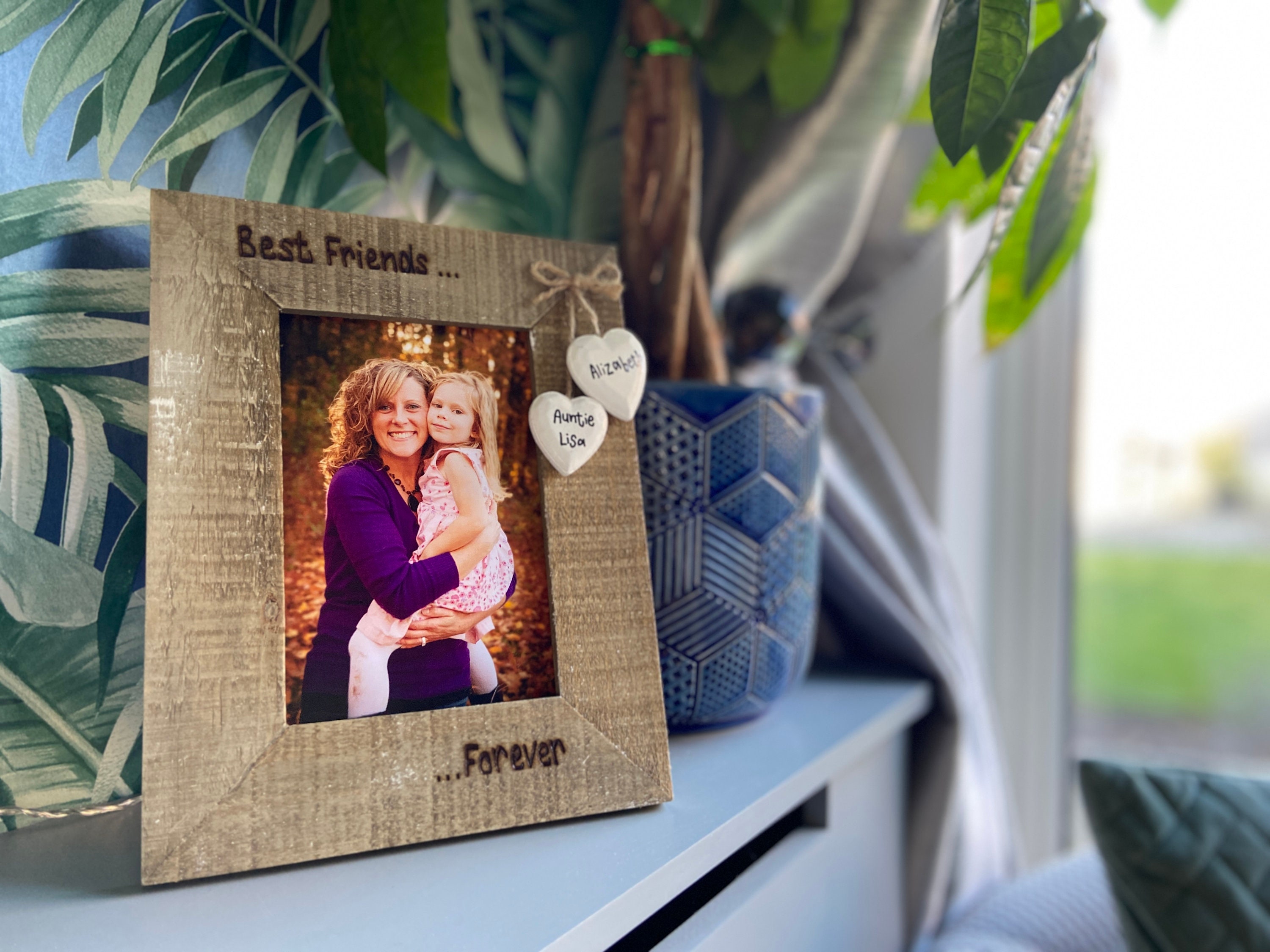 Best Friends Forever Personalised Photo Frame | 6x4” Driftwood Picture ...