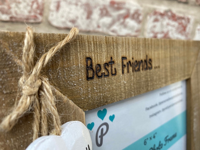 Best Friends Forever Personalised Photo Frame 6x4 Driftwood - Etsy