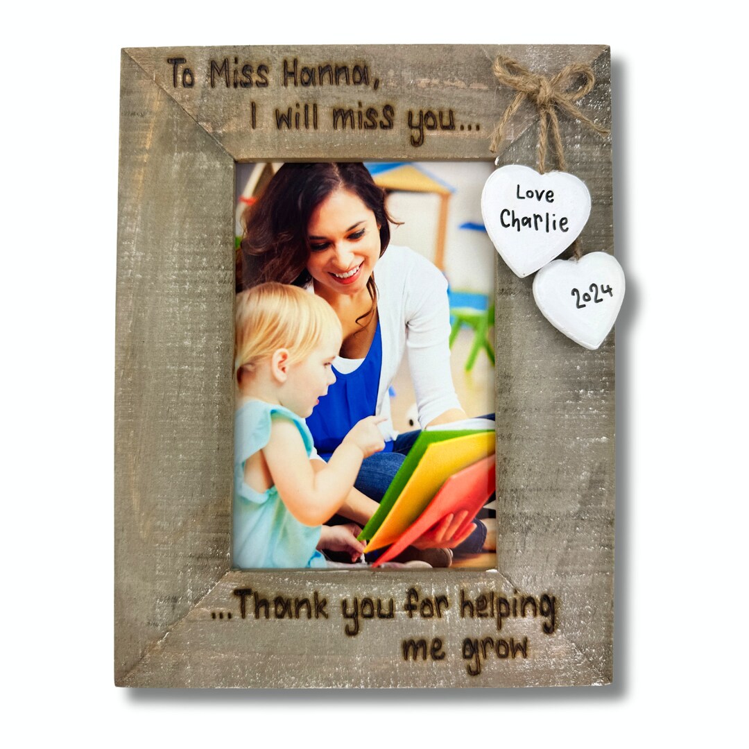 Thank You Teacher Photo Frame | End of Term Thank You | Personalised ...