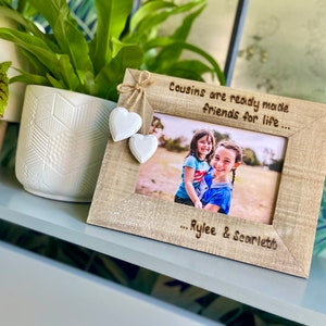 Cousins Photo Frame Personalised | Cousins Are Ready Made Friends for ...