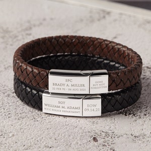 Military Memorial Bracelet, Honor the Fallen Soldiers, Remembrance ...