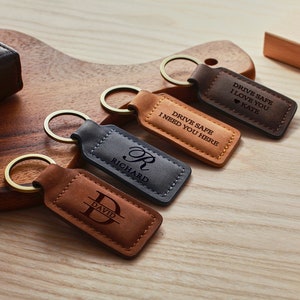 Leather Keychains - Etsy