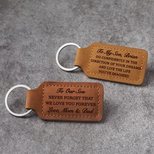 Gift for Adult Son Son Keychain to My Son Keychain Gifts - Etsy