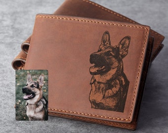 Custom Dog Portrait Wallet Best Gift for Dog Lovers Pet Owners ...