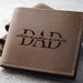 Engraved Wallet for Dad, Personalized Leather Wallet, Birthday Gift for ...