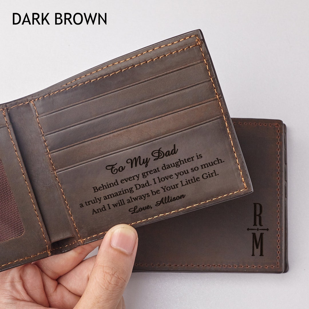 Wallet for Dad, Personalized Wallet Gift for Father, Dad Christmas Gift ...