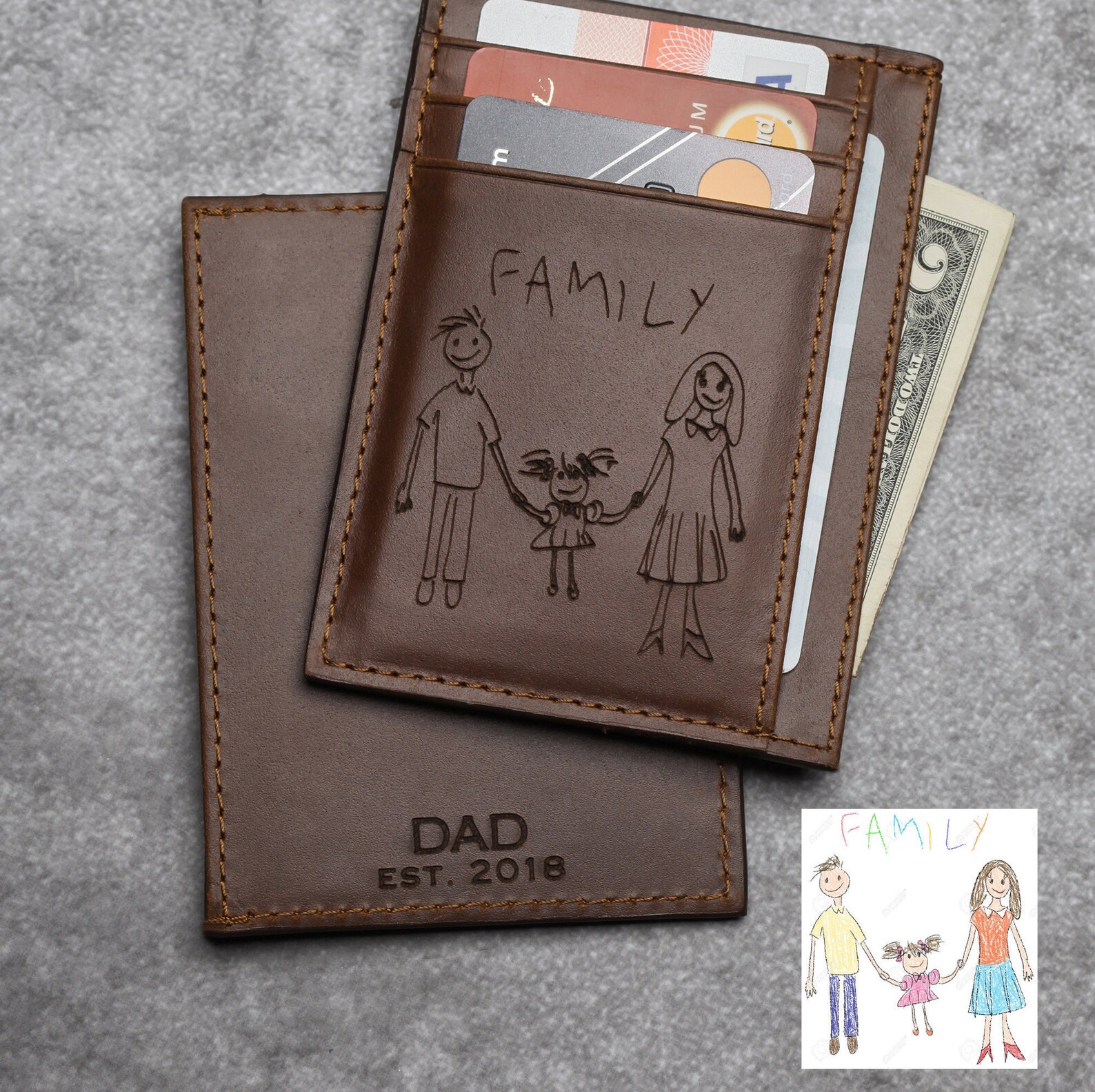 Personalized Dad Gift From Kids Kids Art Gift Children Art - Etsy