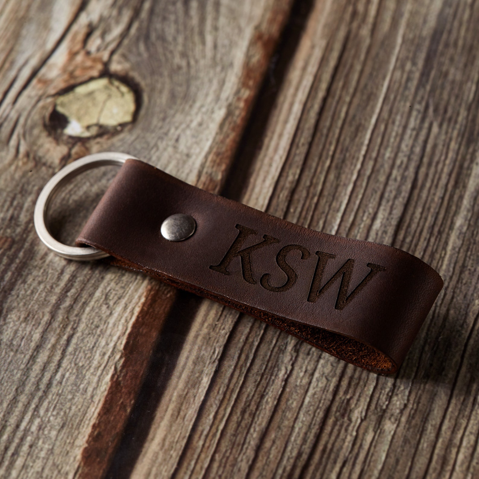 Monogram Keychain for Men Custom Keychain for Boyfriend | Etsy