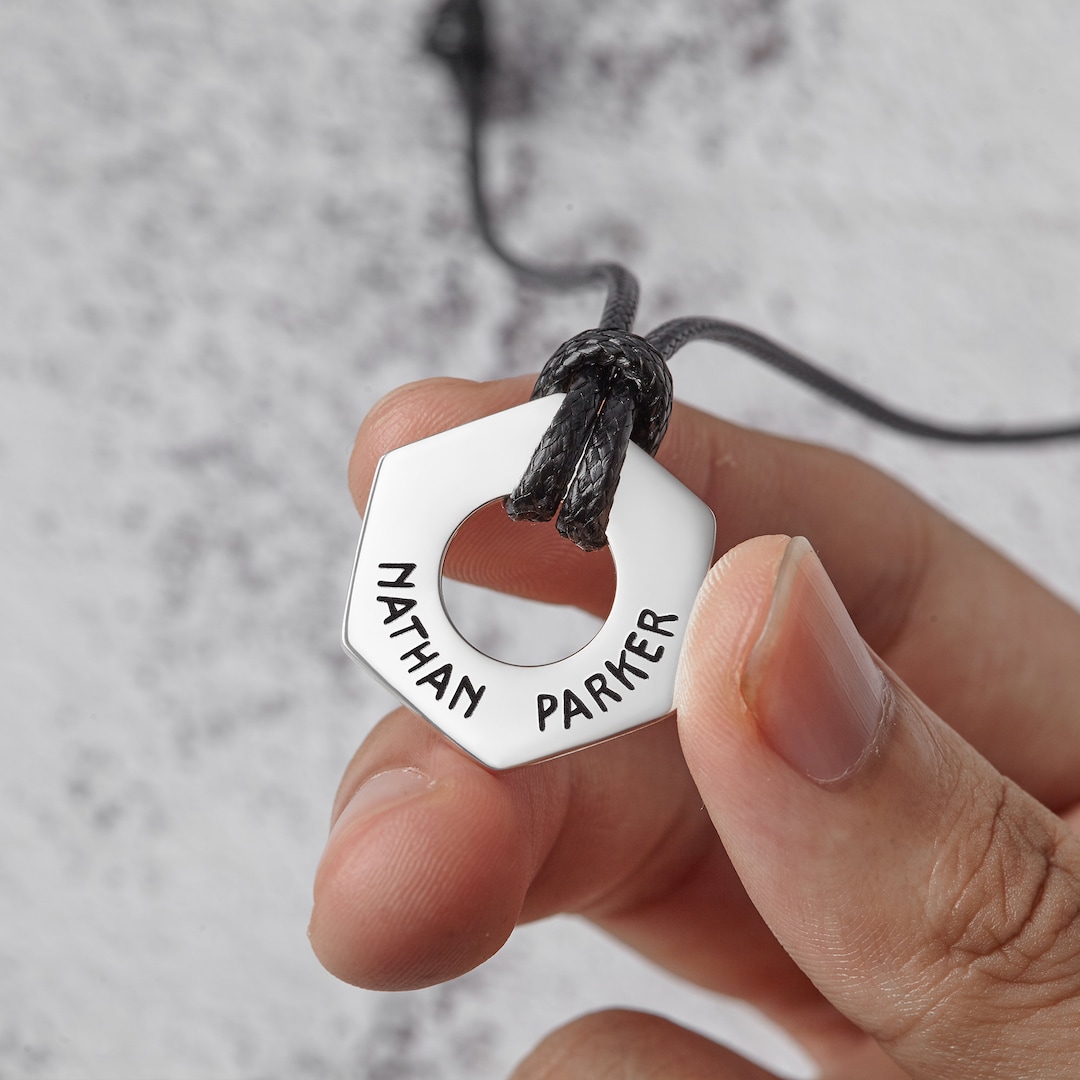 Dad Necklace, Kids Names Necklace, Personalized Dad Gift, Custom Dad ...