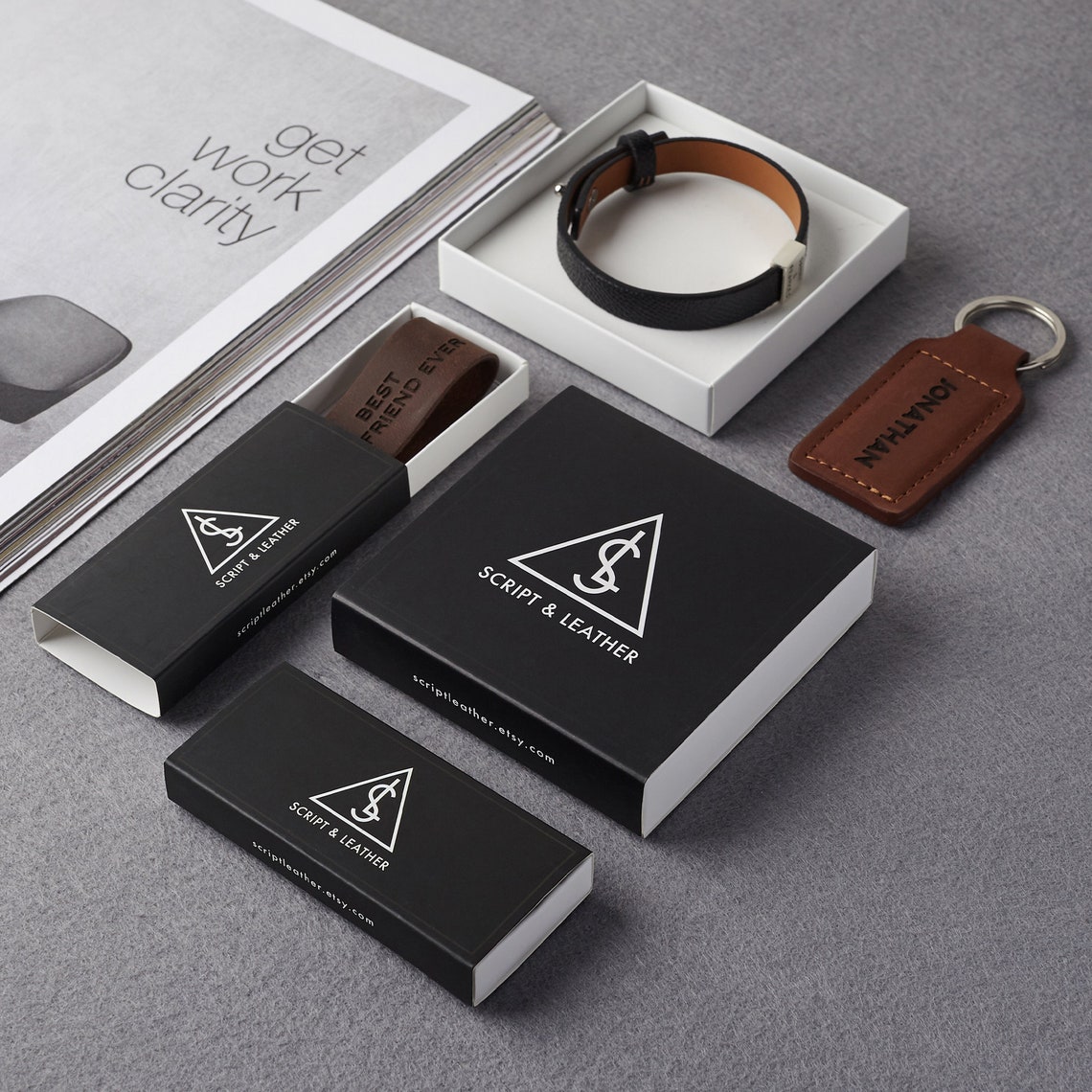 Monogram Keychain for Men Custom Keychain for Boyfriend - Etsy