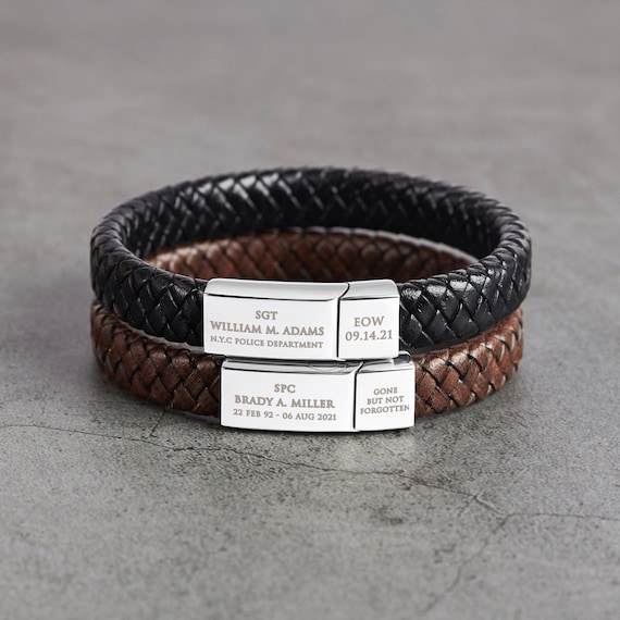 Military Memorial Bracelet Honor the Fallen Soldiers - Etsy