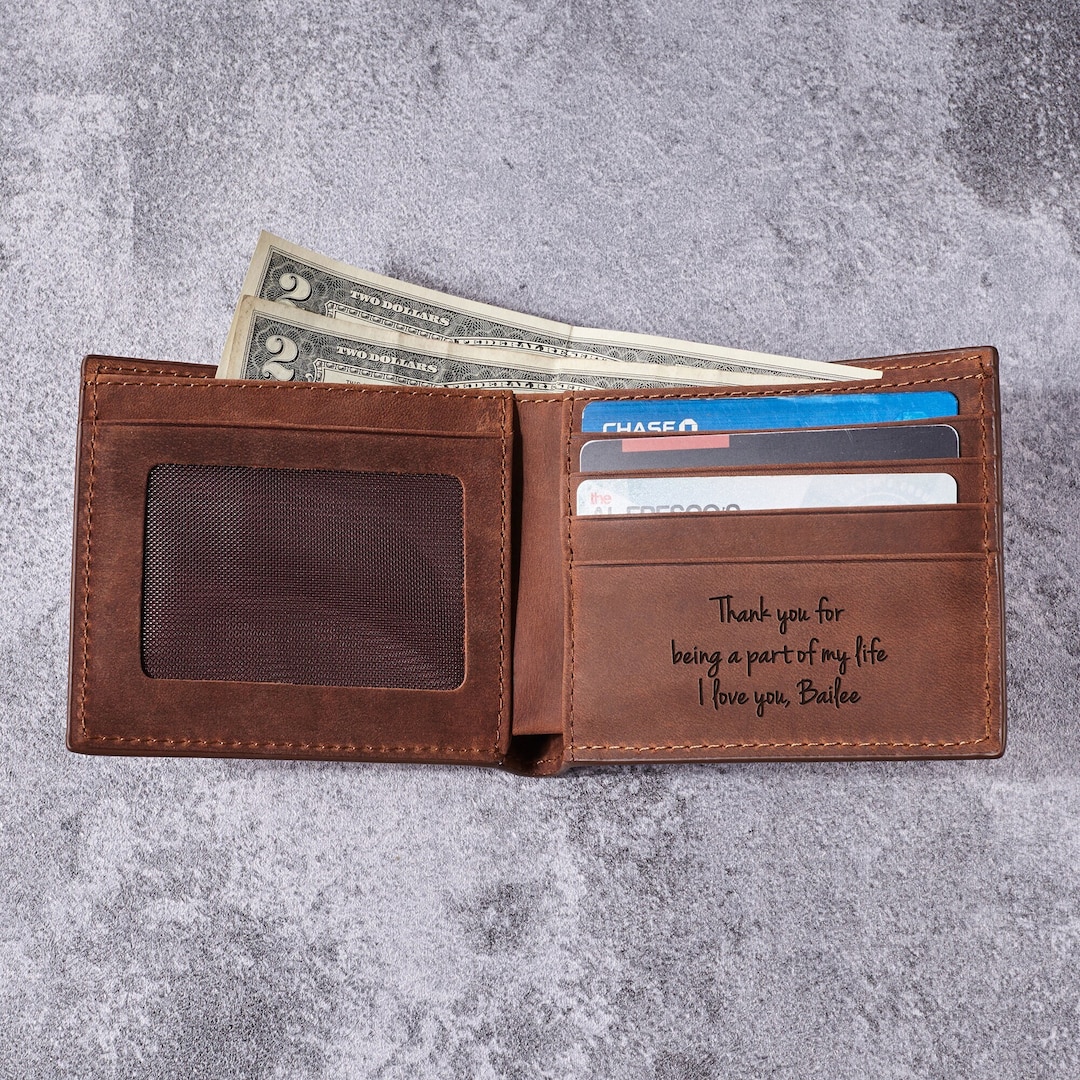 Groom Leather Wallet, Wallet for Groom on Wedding Day, Groom Wallet ...